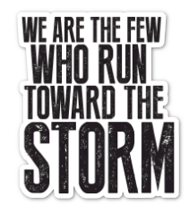 Run Toward The Storm Sticker – Elevated Gear